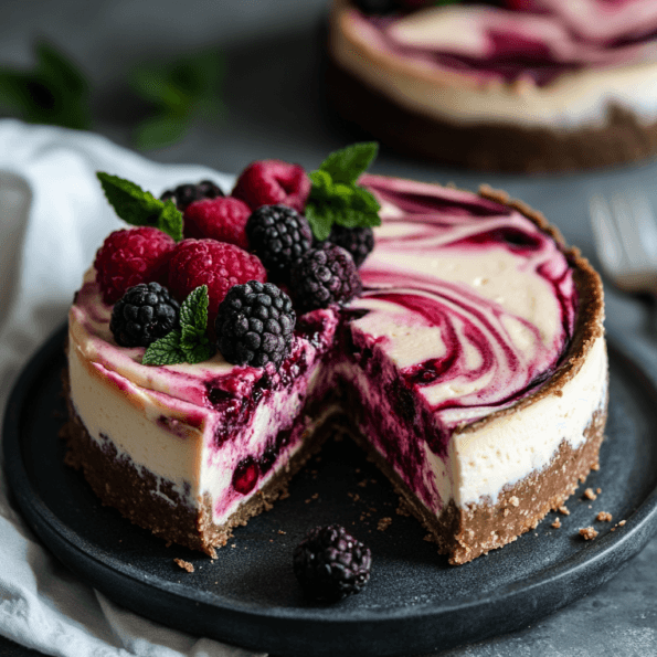 Berry Swirl Cheesecake: How to Bake a Flavorful and Stunning Dessert